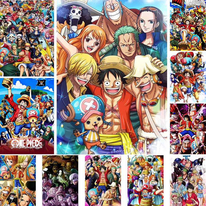 Wall Sticker Home Room Bar Decor Classic Anime Character Posters White ...