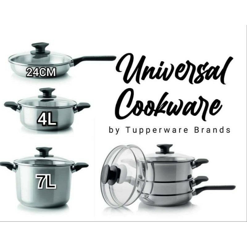Tupperware Universal Cookware 3pcs | Shopee Malaysia