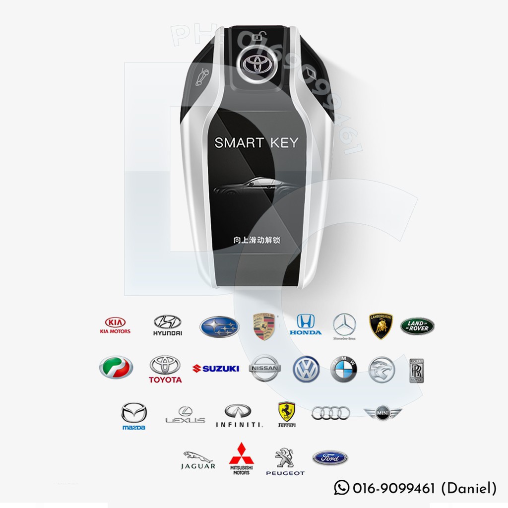 LCD SMART KEY REMOTE CONTROL TOUCHSCREEN FOB | SMARTKEY | TOYOTA | BMW ...