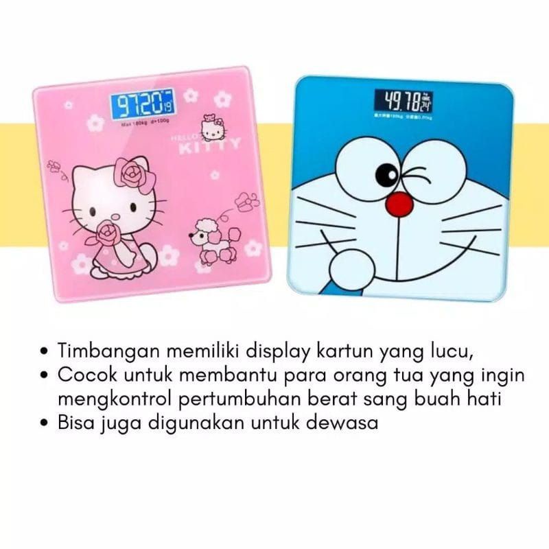 Digital Glass Body Scales / Hello Kitty Doraemon Body Scales / Cute ...