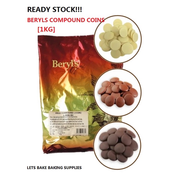 Beryls Chocolate Compound Coin/Dark Coin/White Coin/Milk Coin.Baking ...