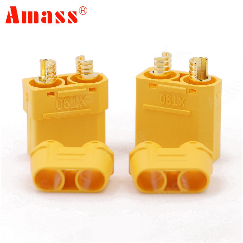 Amass-XT90-XT90H-Connector-Male-Female-Connector-for-Battery-ESC-and-Charger-Lead-with-Sheath ...