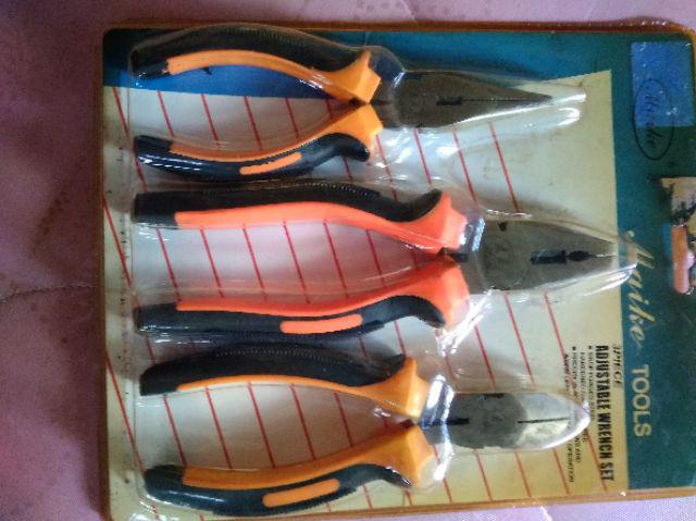 FMN 3 Piece Adjustable Pliers Set playar 3 jenis muncung tirus,gabung ...
