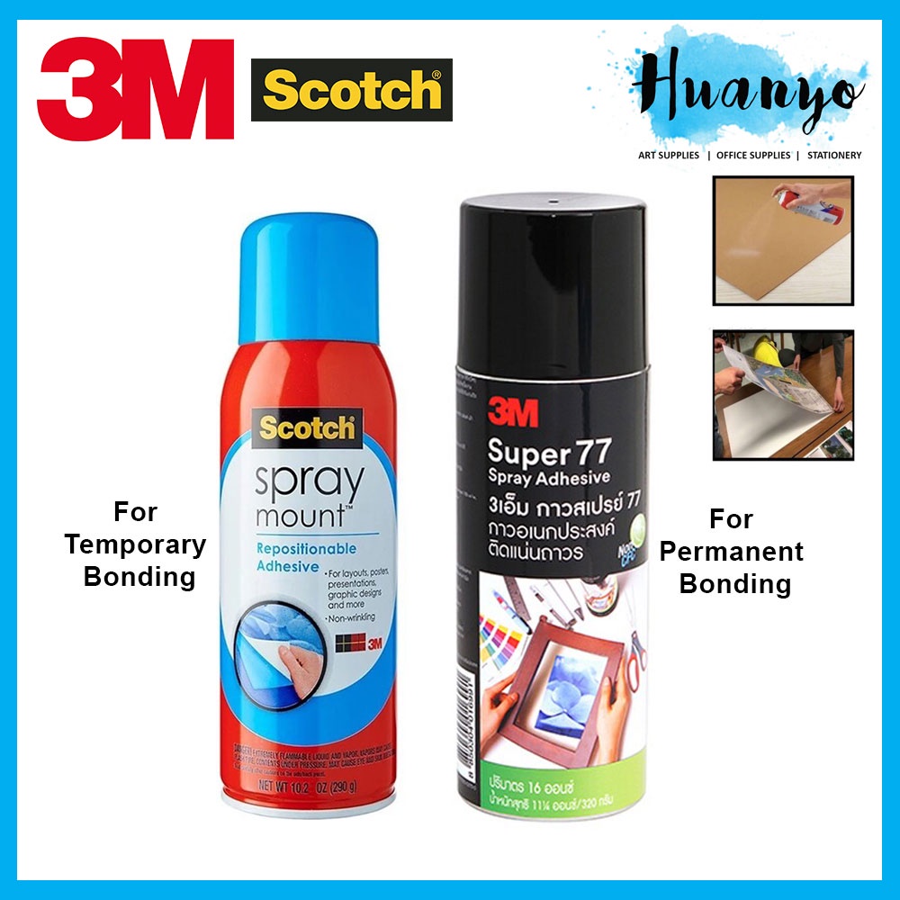 3M Scotch Spray Mount Adhesive 6065 (290G) / Super 77 (473G) | Shopee Malaysia
