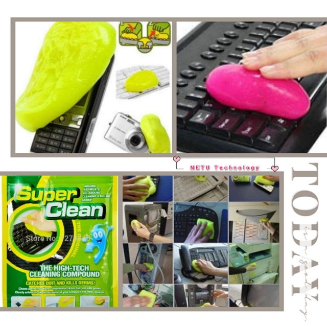 Super Clean Keyboard Cleaning Gel Dust Cleaning Compound Slimy Gel ...