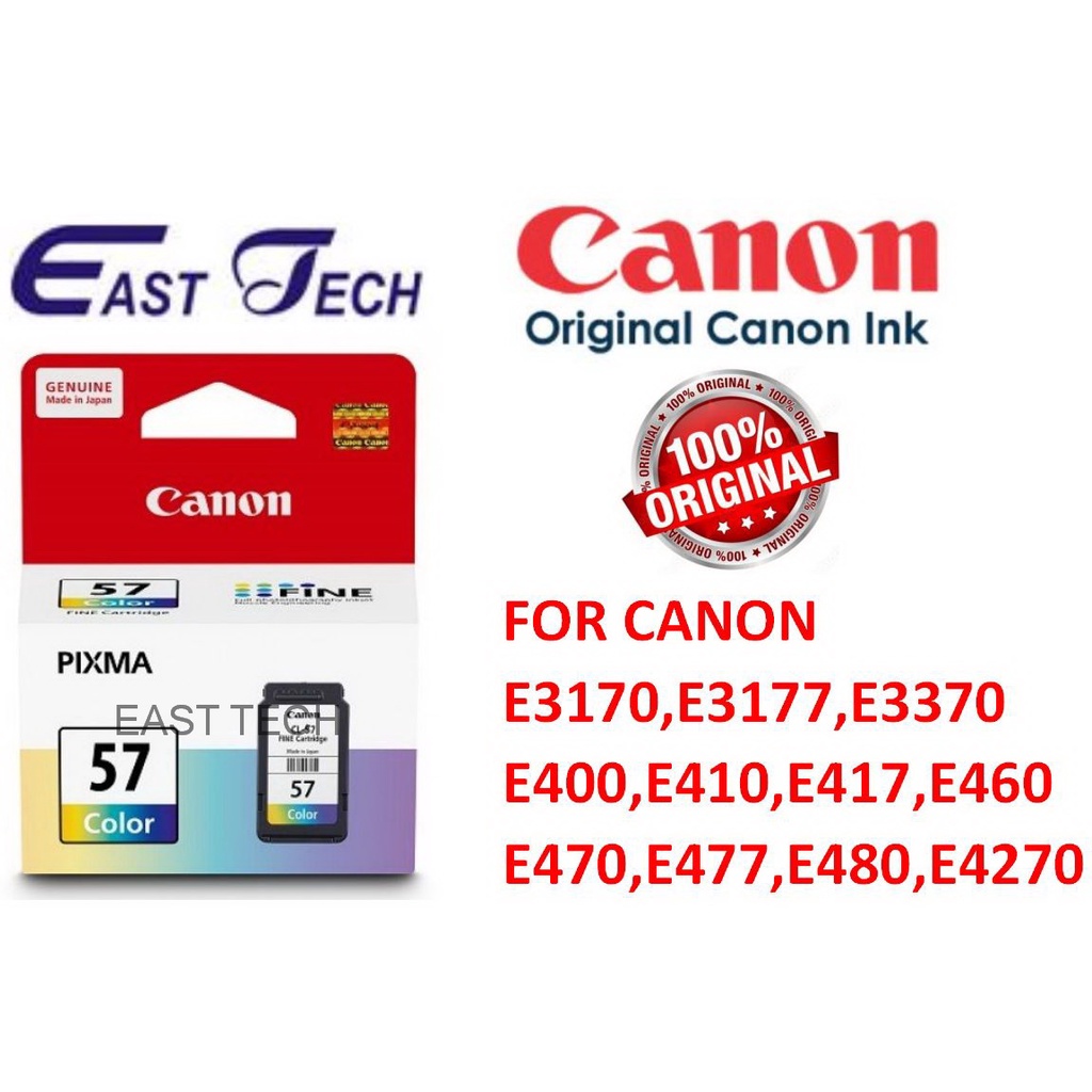 CANON CL57 CL 57 CL-57 COLOUR INK CARTRIDGE (ORIGINAL) | Shopee Malaysia