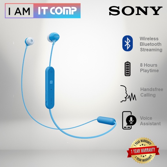 Sony WI-C300 / WIC300 In-ear Wireless Headphone / Wireless Headset ...