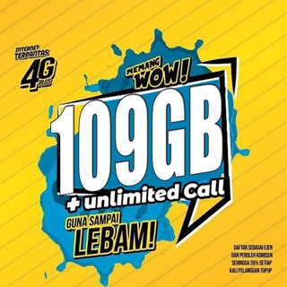 (LIMITED STOCK SIMKAD) TONE WOW 109GB DATA ORIGINAL PREPAID UNLIMITED ...