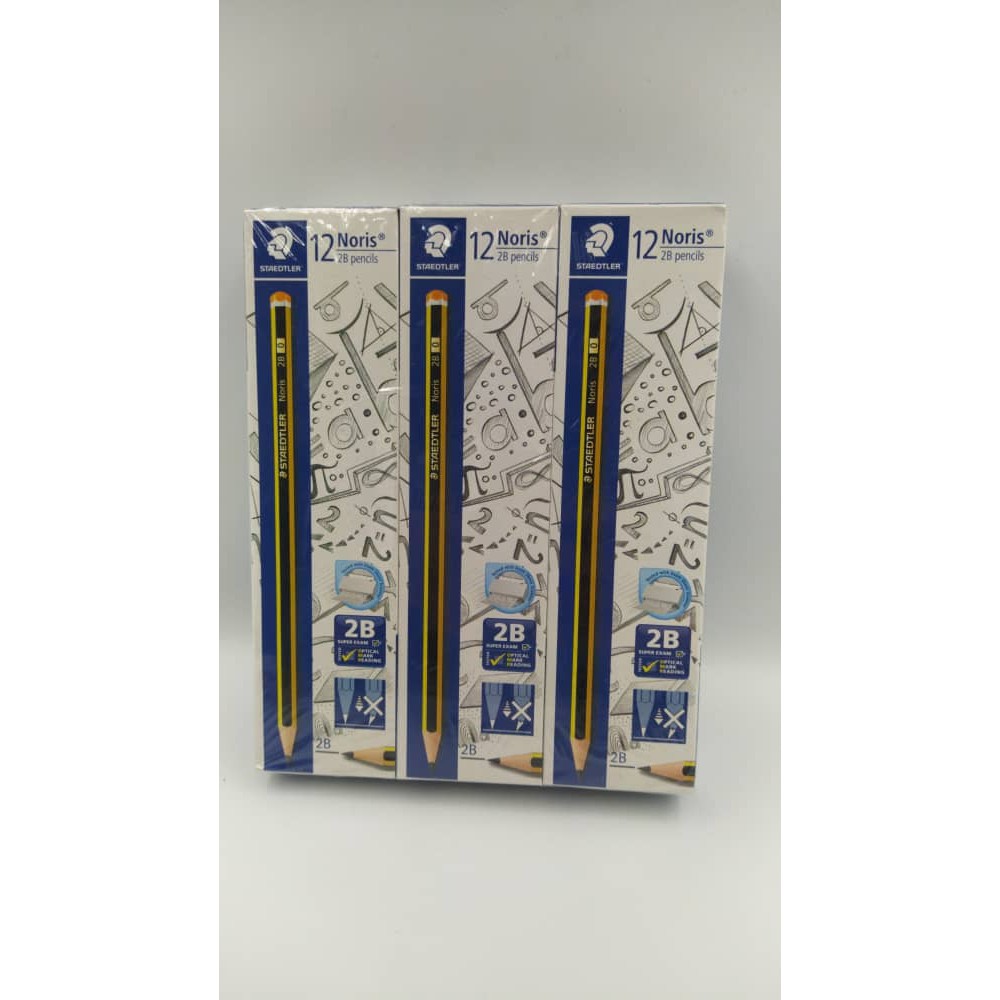 Staedtler Noris 2b Pencil Exam Grade 12pcs Box Shopee Malaysia