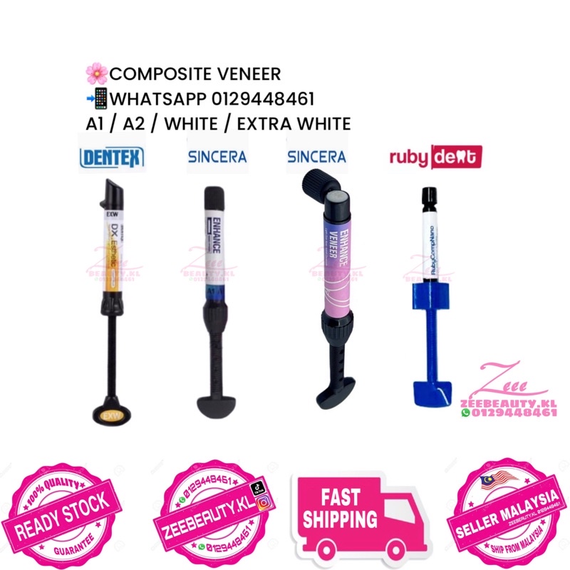 COMPOSITE VENEER DENTEX / SINCERA / RUBY (READY STOCK) | Shopee Malaysia