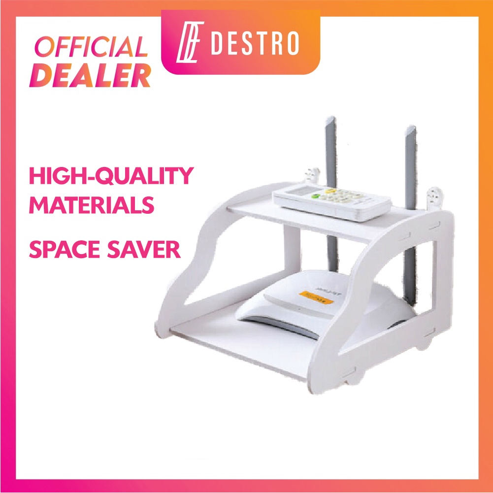 Destro Modem WIFI Holder Rack Wall Mount Organizer Storage Shelves ...