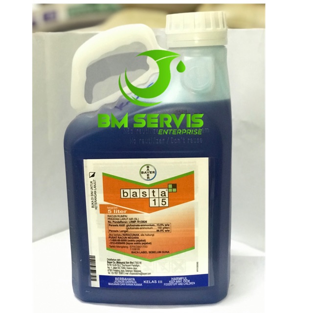 Herbicide / Racun Rumpai Basta 15 (5L) | Shopee Malaysia