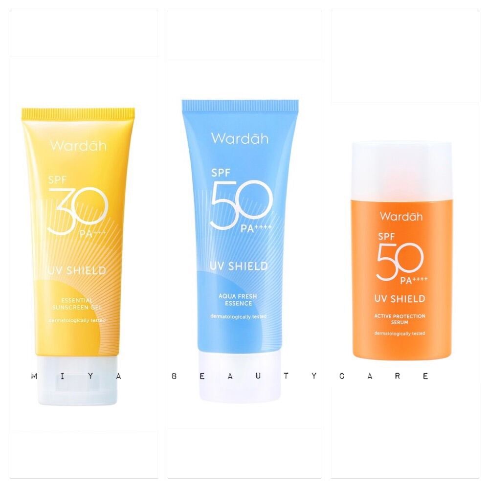 Wardah UV Shield Essential Sunscreen Gel SPF30 /Fresh Essence Sunscreen ...