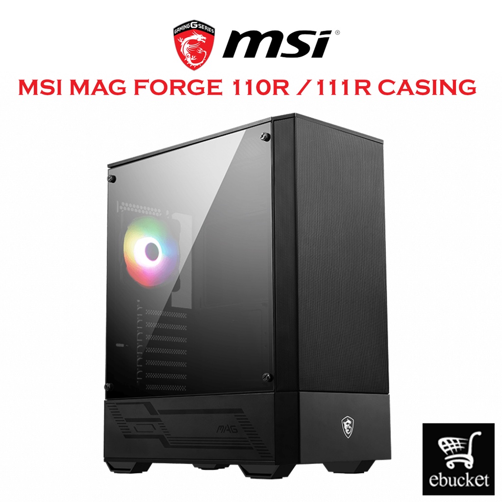 MSI MAG Forge 110R / 111R Mid Tower ATX Gaming Casing | Shopee Malaysia
