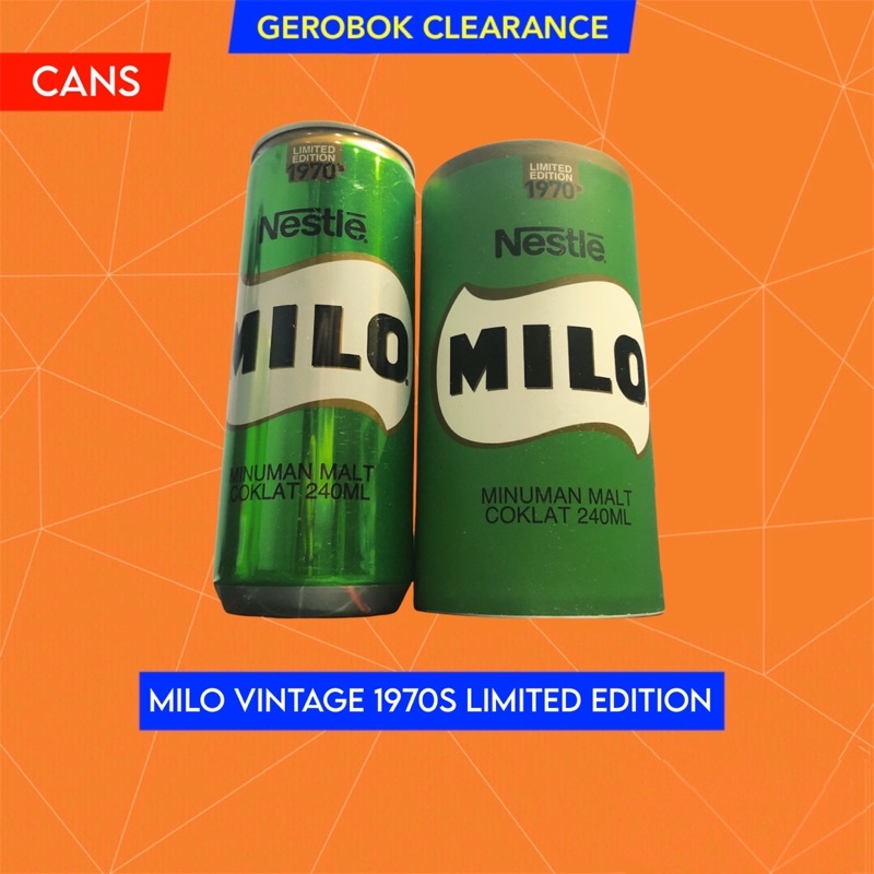 Nestlé Milo Vintage 1970s Limited Edition with Milo Tissue Holder ...