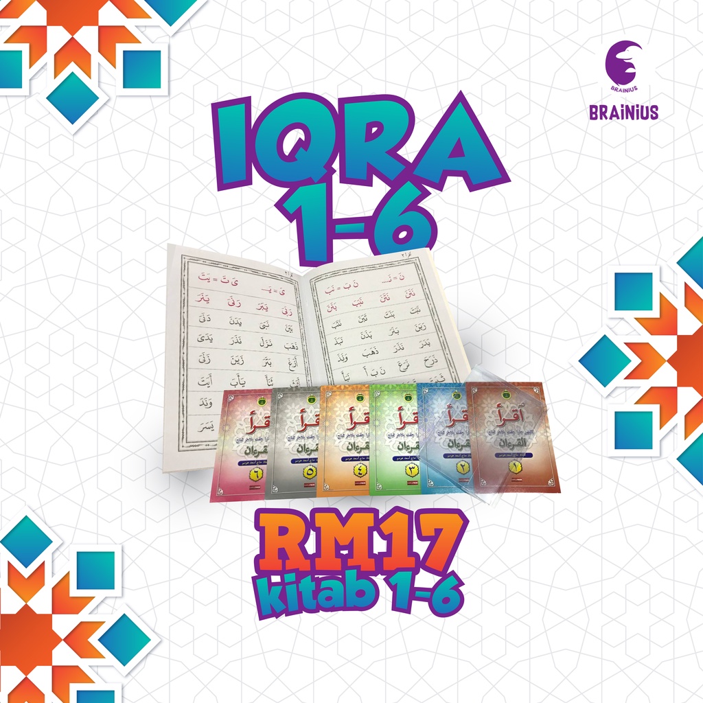 Iqra' 1-6 latihan cara cepat belajar membaca Al-Quran | Shopee Malaysia