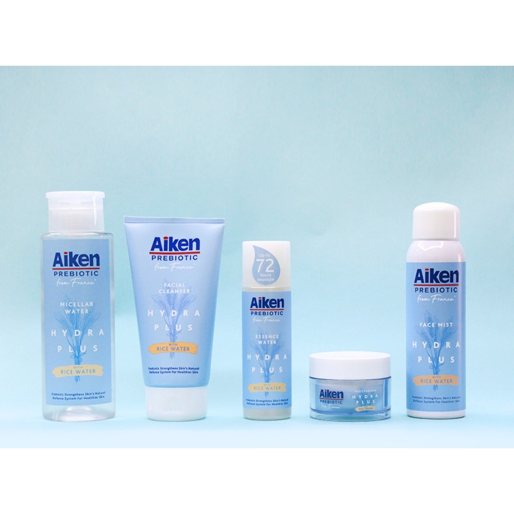 Aiken Prebiotic Hydra Plus Skin Care Range (Cleanser, serum, face mist ...