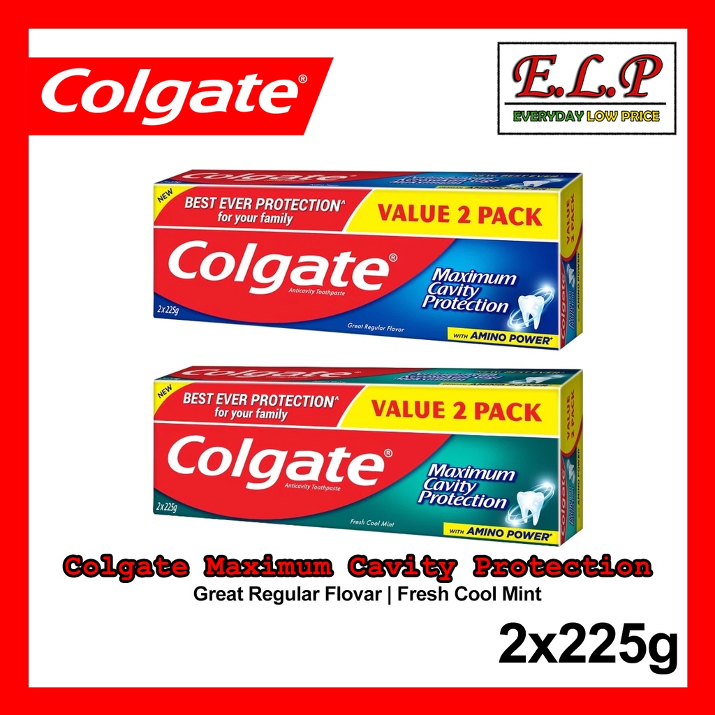 Colgate Red Twin Pack Toothpaste 225g x2 (Value Pack) | Shopee Malaysia