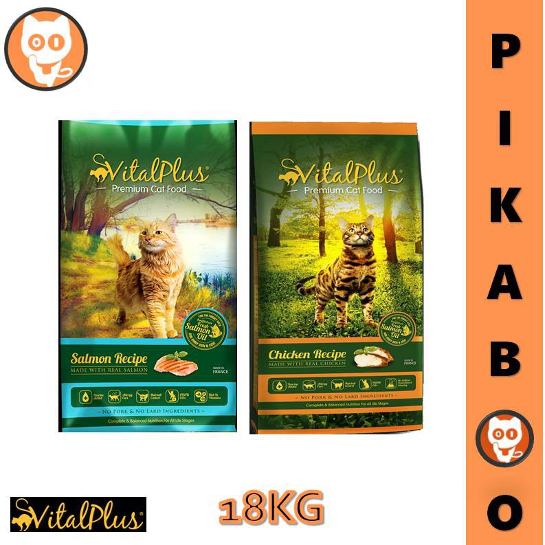 VitalPlus Premium cat food 18KG Chicken/Salmon | Shopee Malaysia