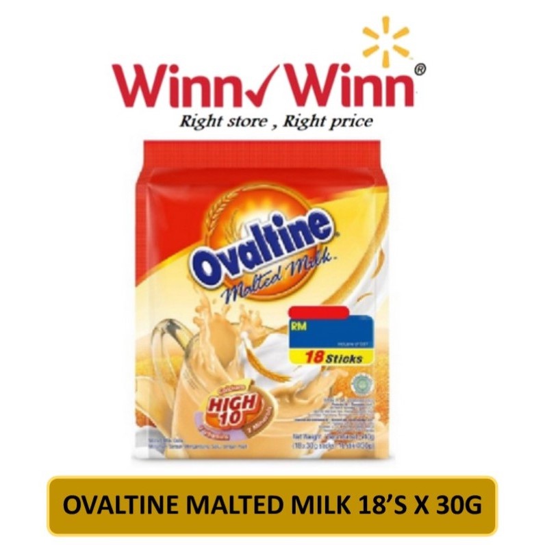 Ovaltine Malted Milk Sticks 18'S X 30g | Shopee Malaysia