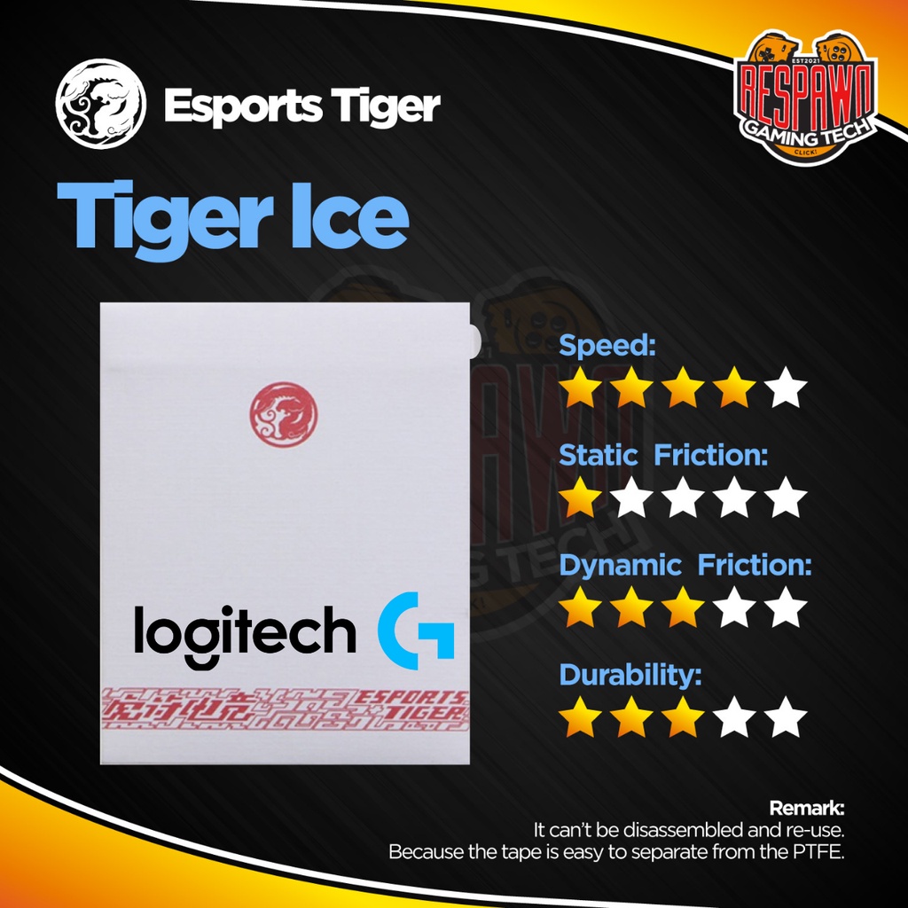 Esports Tiger ICE Skates - Logitech Mouse | Shopee Malaysia