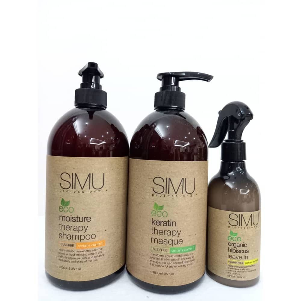 Simu Professional Salon Eco SLS Free Shampoo/Conditioner Mask 1000ml ...