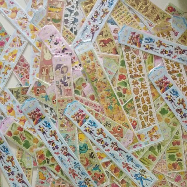 Assorted Long Stickers for Kids Party Goodies Bag/Pelbagai Design ...