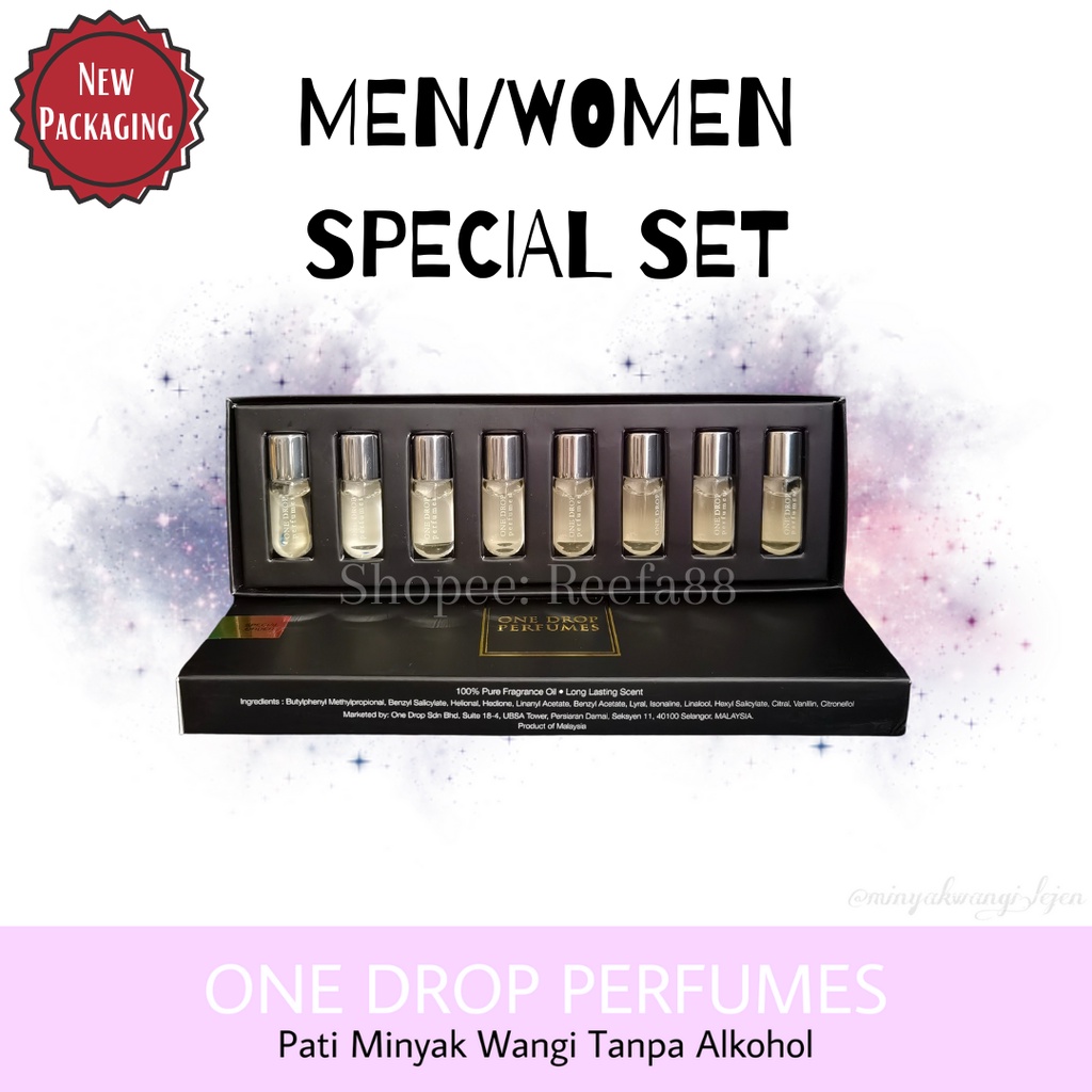 One Drop Perfumes Men/Women Special Set 8 Bottle X 3ml | Shopee Malaysia