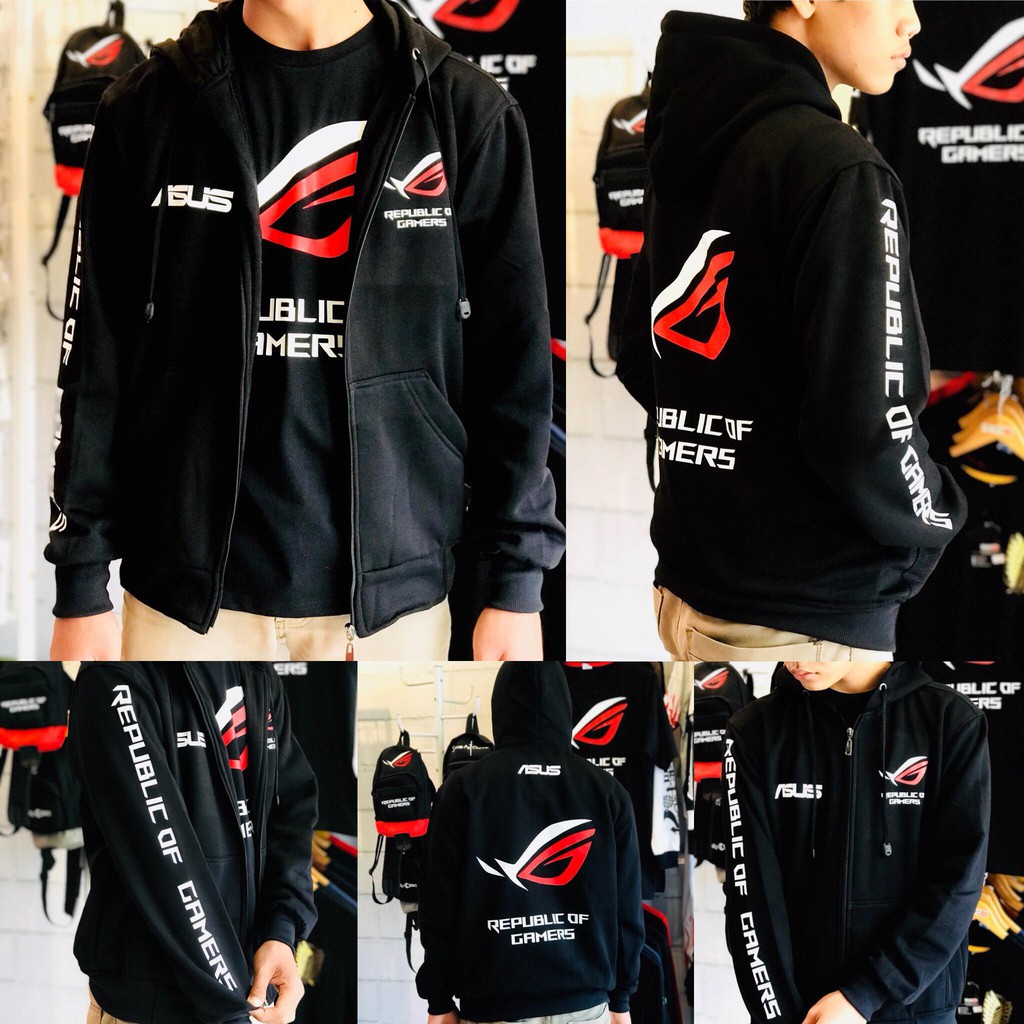 Asus ROG Republic of Gamers Cotton fleece Jacket | Shopee Malaysia