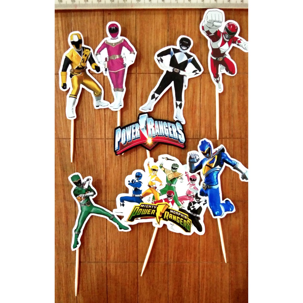 Cake Topper Power Rangers ( For Cake Decoration) | Shopee Malaysia