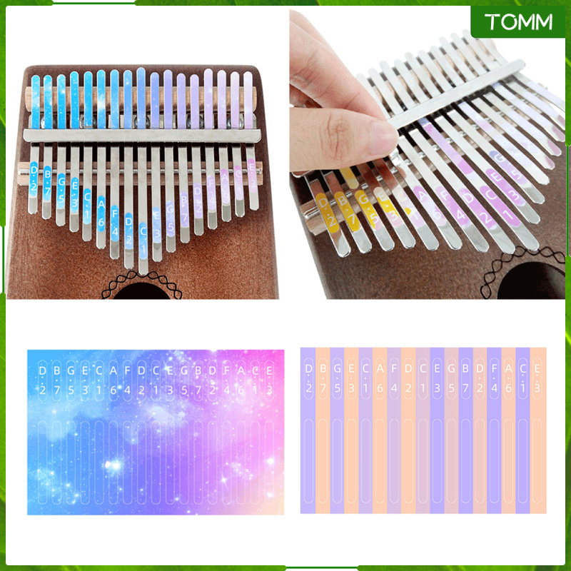 Kalimba Thumb Scale Note Key Sticker for Beginner Learner Musical Gift ...