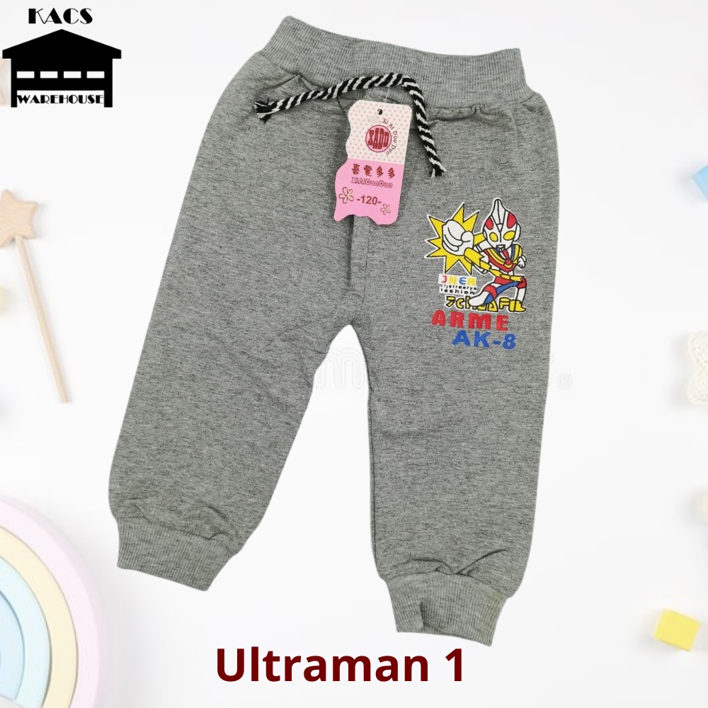 Seluar Panjang Selesa Budak Lelaki Berkartun Warna Kelabu Bergetah Boy ...