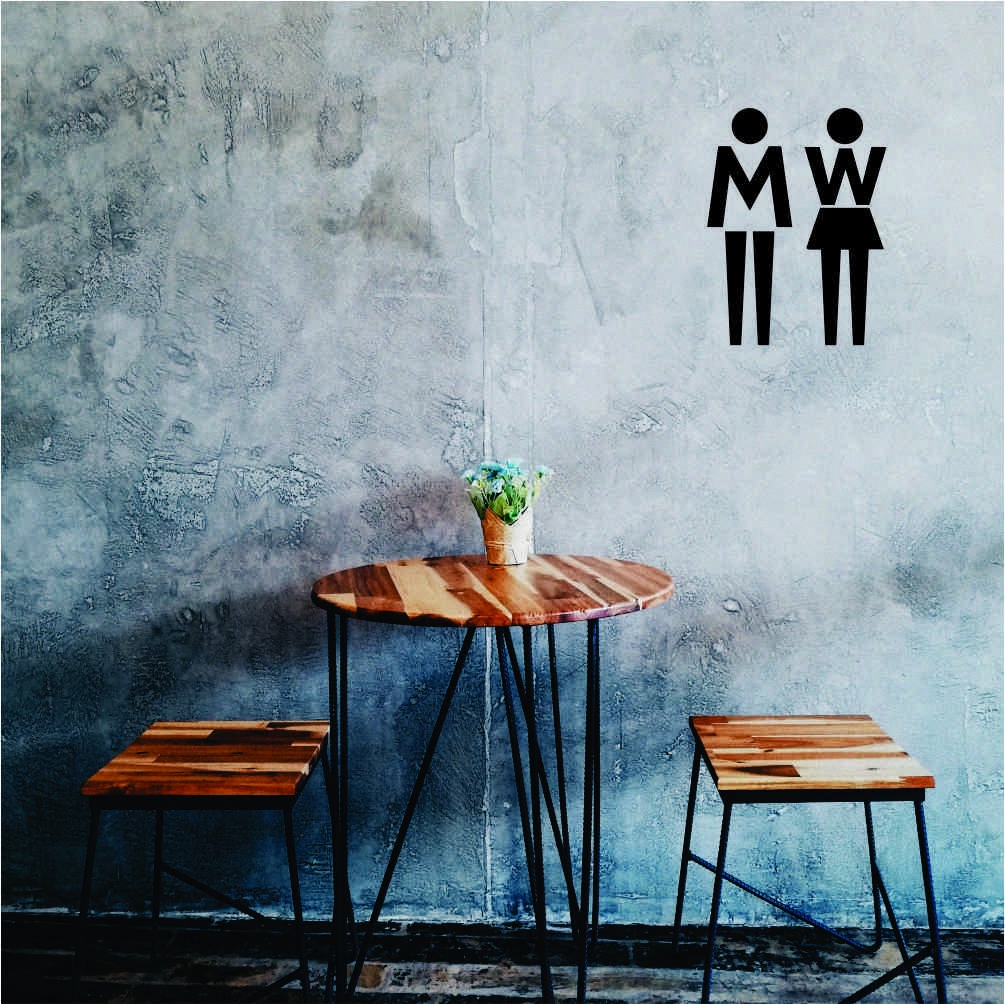 BIG TOILET SIGN PAPAN TANDAS BESAR CUTE LUXURY MORDERN DESIGN SYTLE ...