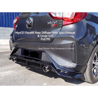 Perodua Myvi Gen3 & Facelift Rear Diffuser V1 V2 V3 | Shopee Malaysia