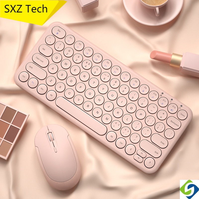 BOW Wireless Mini Keyboard mouse cambo Mute keyboard and mouse set USB ...