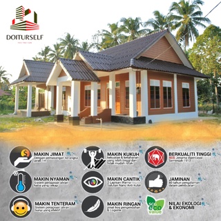 SCG Roman Tiles - Atap Gajah Atap Siam Fiber Cement Hybrid | Shopee ...