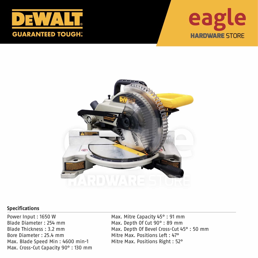 Dewalt DW714-B1 1650 W 10 / 255mm Miter Saw ( DW714 ) | Shopee Malaysia