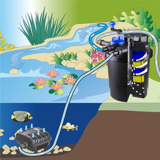 SunSun CPF-10000 Pressure Pond Filter UVC 11W up to 15000l | Shopee ...