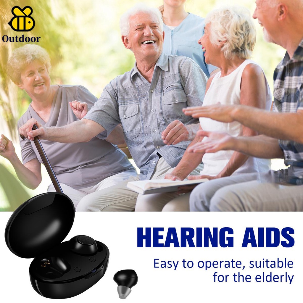 Rechargeable Hearing Aids for Seniors Intelligent Noise Cancellation ...