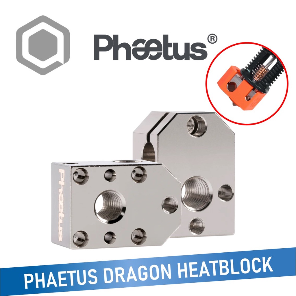 Phaetus Dragon Hotend Plated Copper Heat Block - HeatBlock | Shopee ...