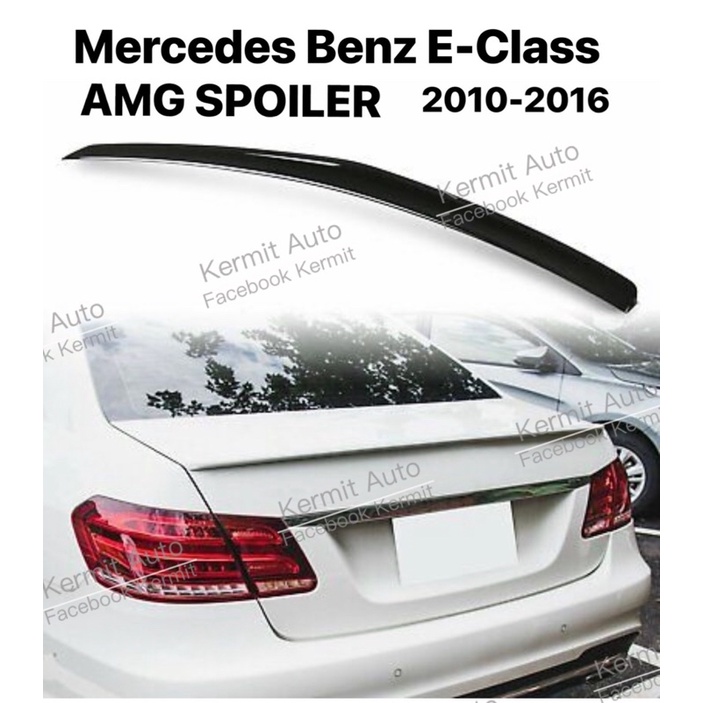 W212 E-Class AMG 2010-2016 Sedan Rear Bonnet Spoiler with Painted Black ...