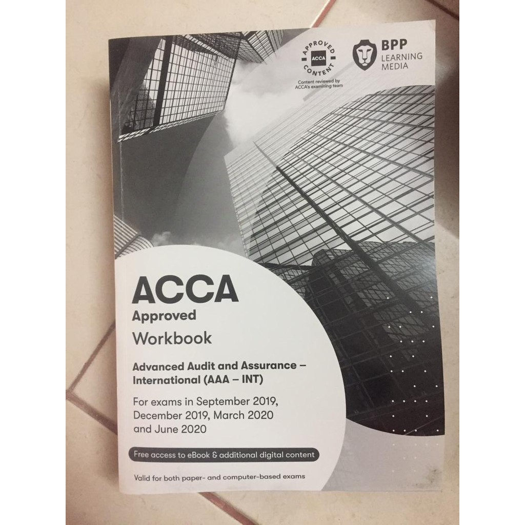 ACCA BPP AUDIT AND ASSURANCE (P7) WORKBOOK | Shopee Malaysia