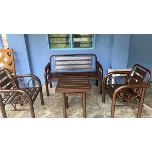 Garden Chair Set 2+1+1+Table / Outdoor Chair / Kerusi Taman / Kerusi ...
