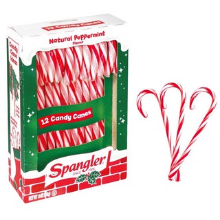 Festive Spangler Candy, Candy Cane Red White Peppermint, 150g | Shopee ...