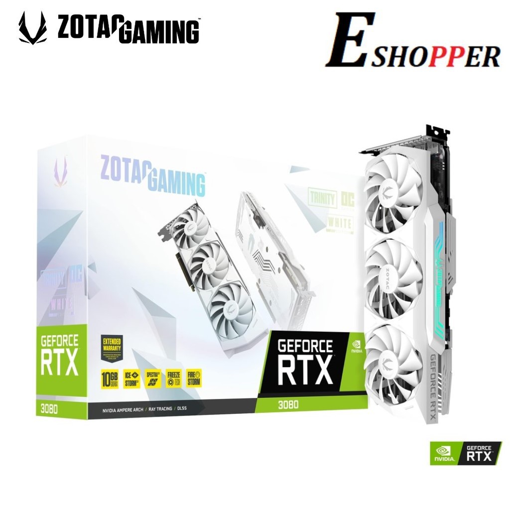 ZOTAC GAMING GeForce RTX 3080 Trinity OC White Edition(ZT-A30800K-10P) | Shopee Malaysia