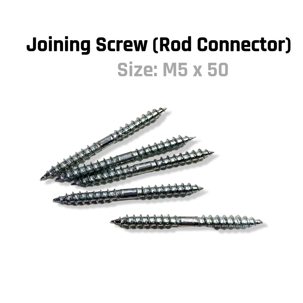 Double End Screw /Joining Screw - Wooden Curtain Rod / Pole Connector ...