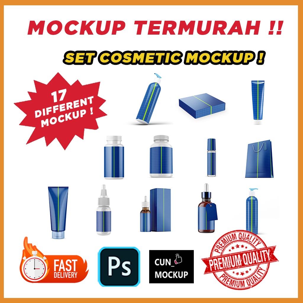Mockup Set Cosmetic (High Quality) | Shopee Malaysia