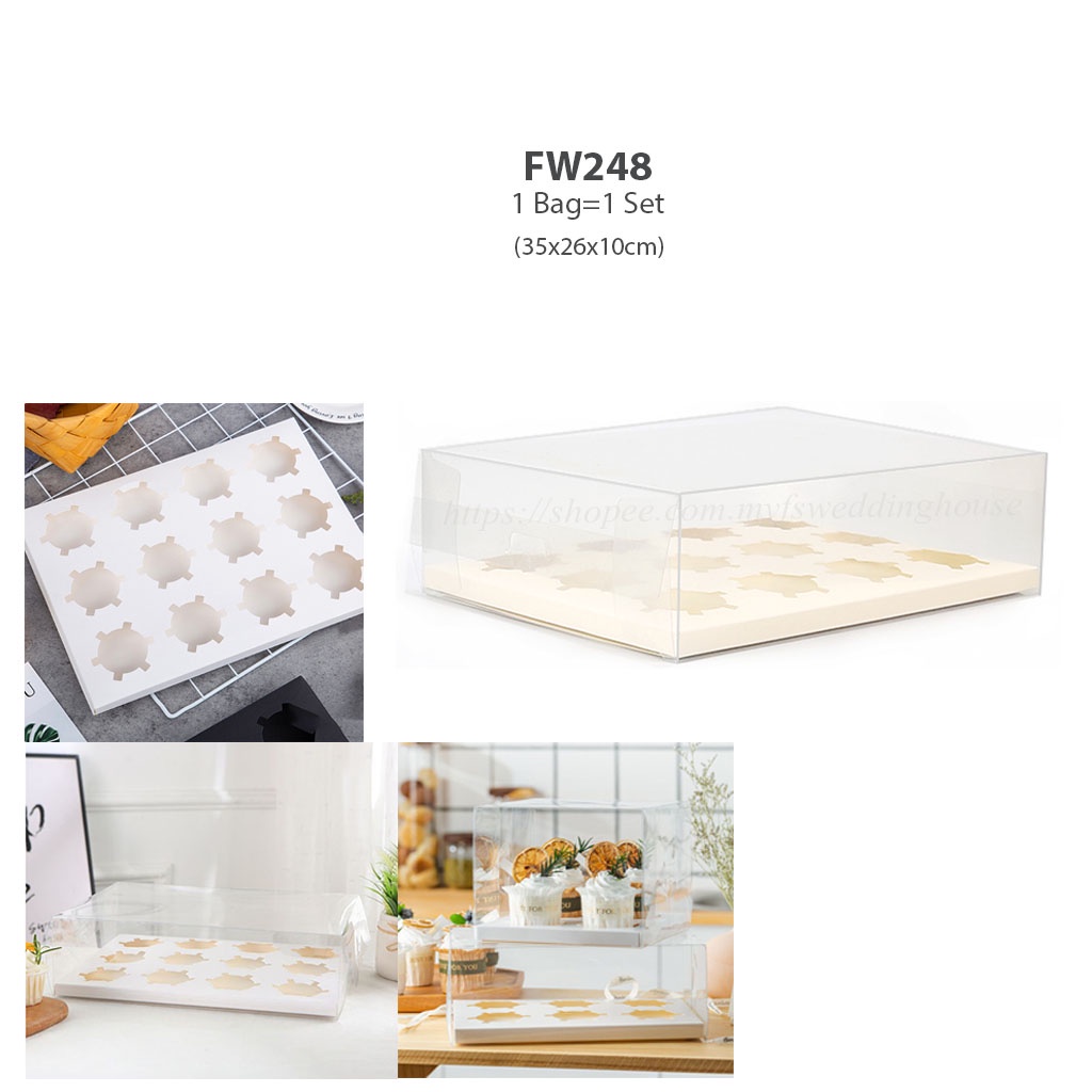 Transparent Box /Double Layer Transparent Cake Box /Muffin Box ...