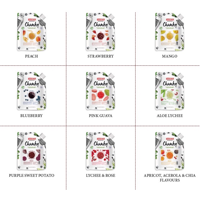 [HALAL] ANDROS Chunky Pulp Puree / Jam / Spread / Isi Puri Buah - Mango ...