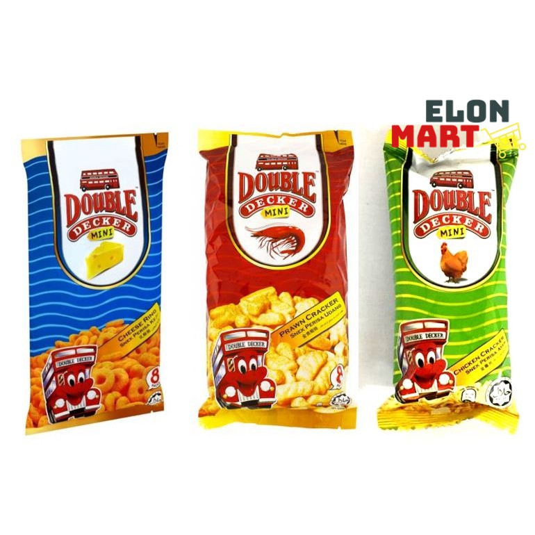 Mini Double Decker snack 10+1 packs (Chicken 10g / Prawn 15g / Cheese ...